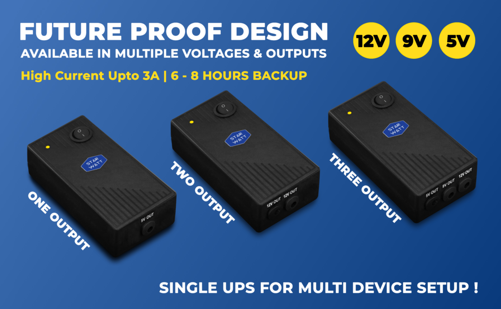 Introducing Starwatt Mini UPS for 12V 3A Devices: High power Backup for ...